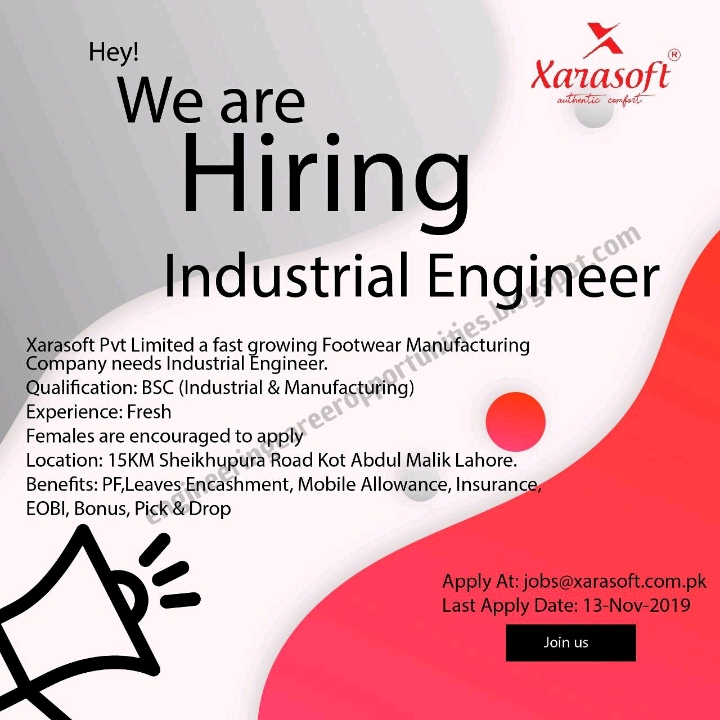 Xarasoft Pvt Ltd Job Lahore 2019 - Engineering Career Opportunities