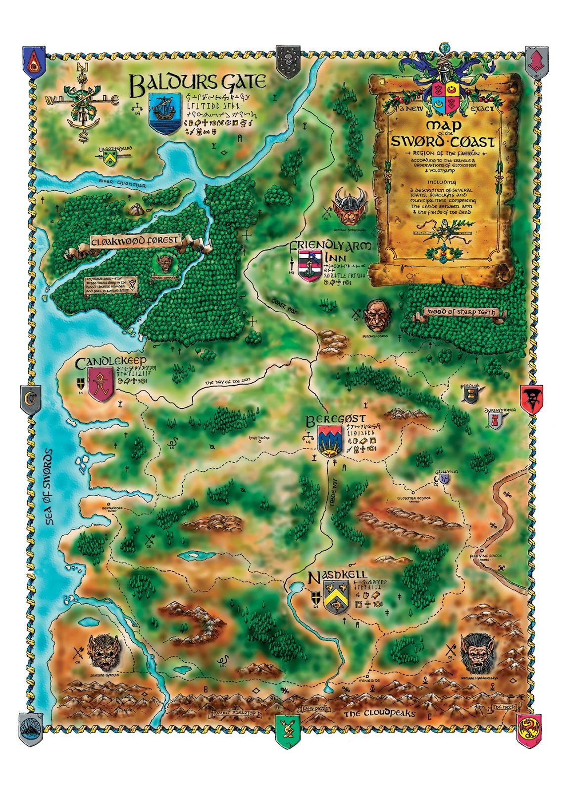 O CENÁRIO E OS MAPAS DE FORGOTTEN REALMS