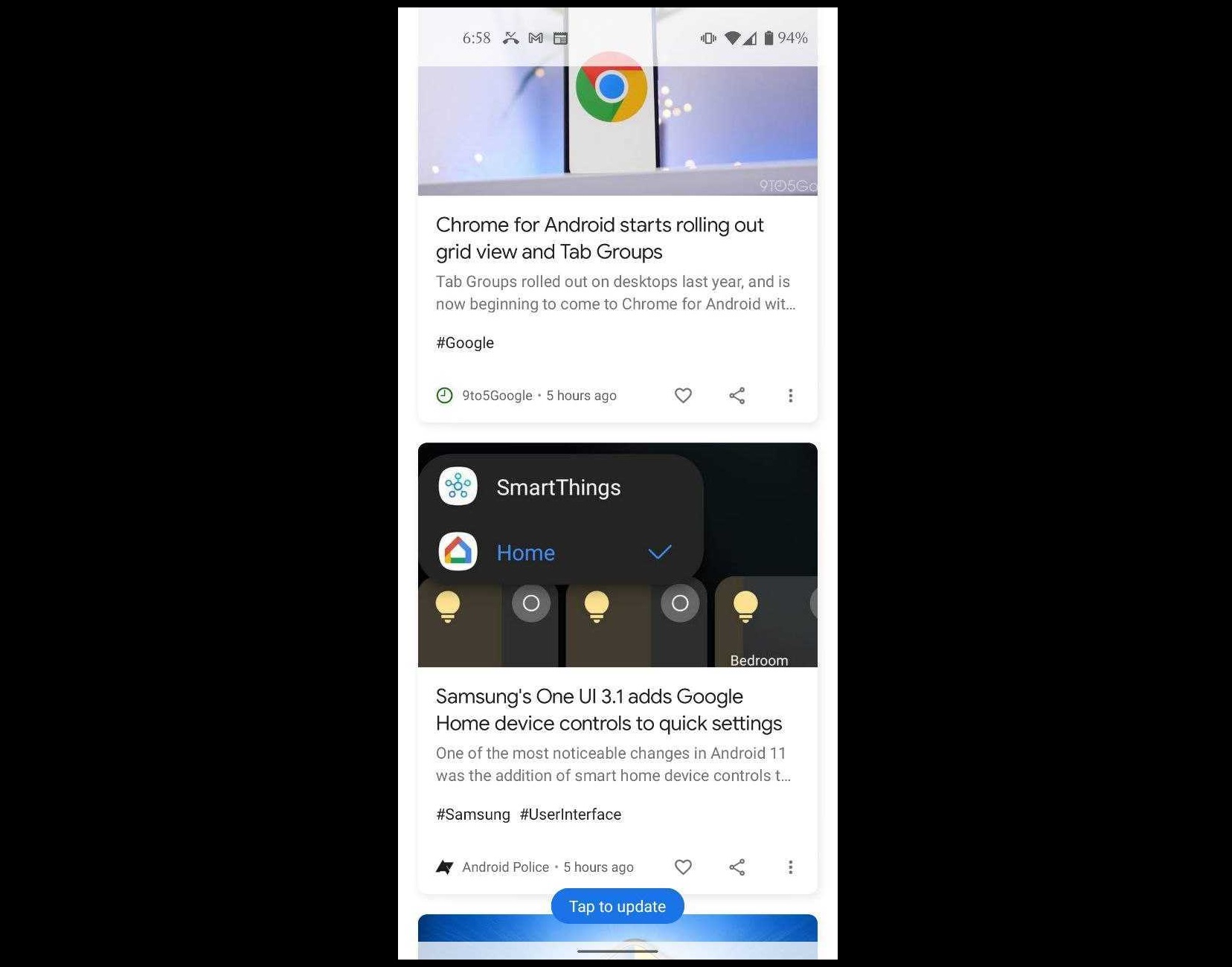 Google Discover Is Adding Hashtags To Each Of Its Suggested Articles ...