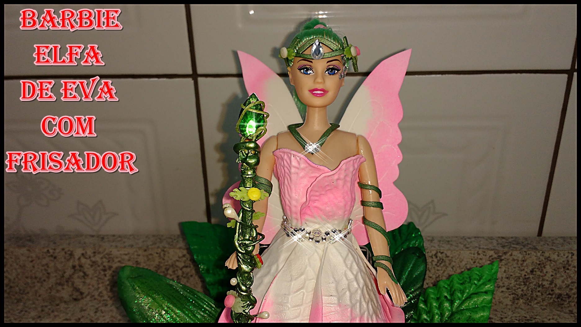 Arte Safira: Barbie Elfa de e.v.a tutorial bem simples