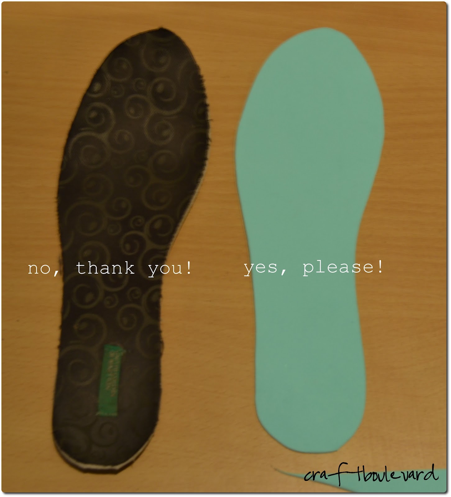 craft boulevard: Tutorial - New Insoles For Old Shoes