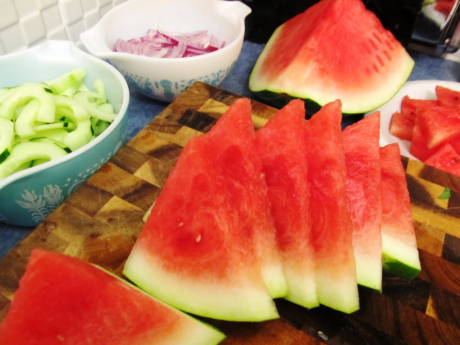 Food and Thrift: Watermelon and Feta Salad and Giveaway Winnings!