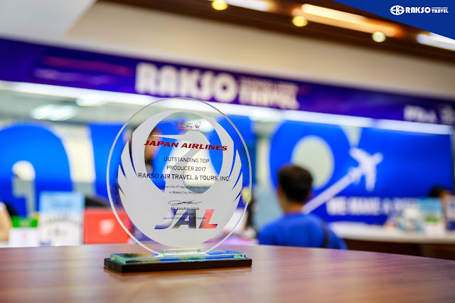 RAKSO TRAVEL: Awarded as "OUTSTANDING TOP PRODUCER 2017" by Japan Airlines