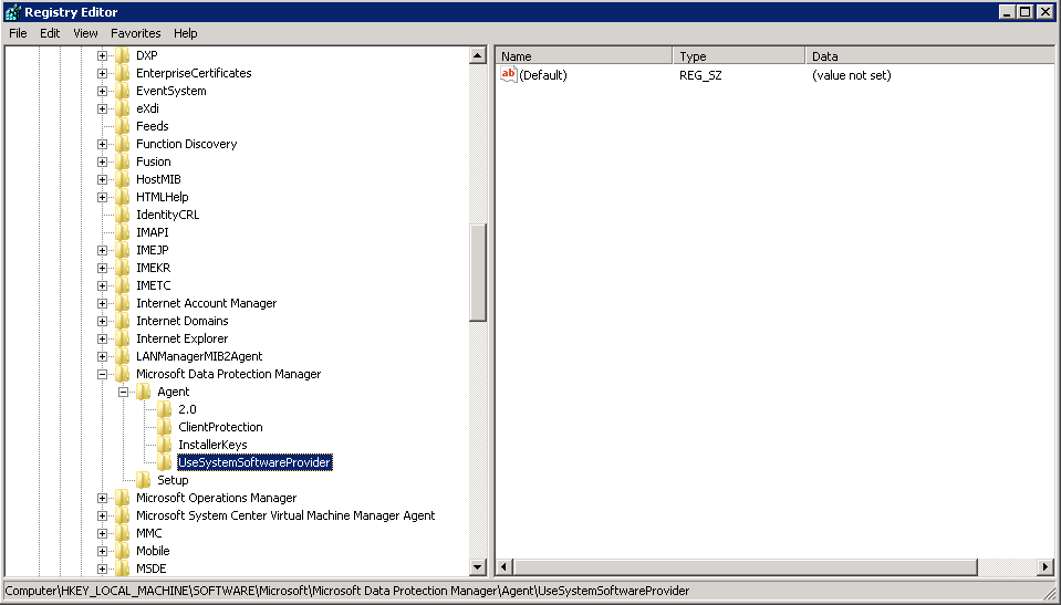 Kevin Greene IT Blog: SCDPM 2010 - Force System Provider VSS Backups of ...