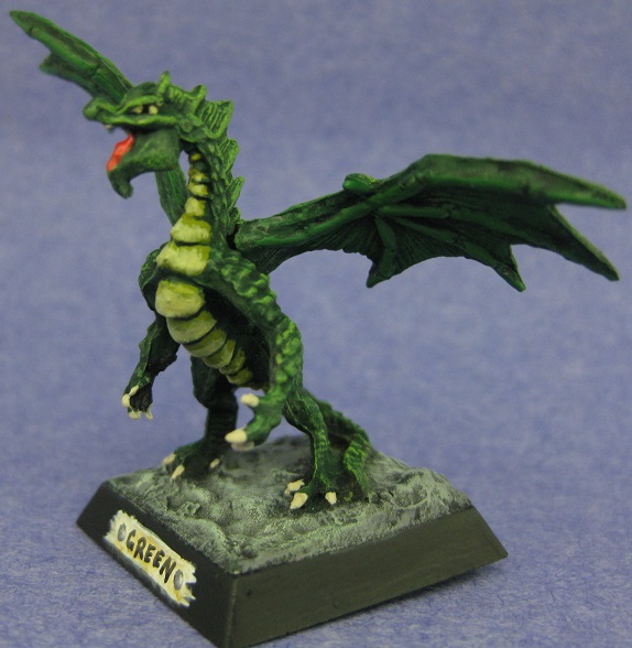 Miniature Painting: Reaper Miniatures Dragon Hatchling Green - 77272