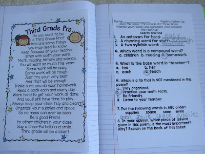 Live and Learn: Back to School Poems: Setting Up a Poetry Journal