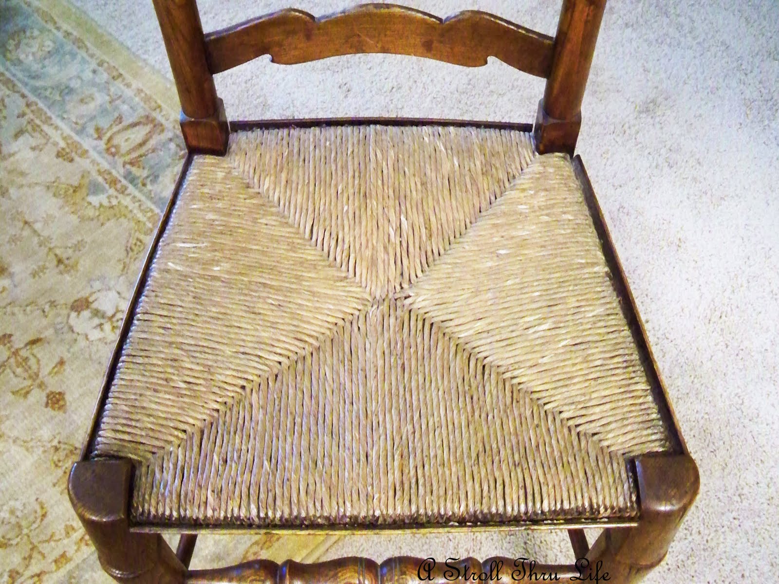 Fabulous Patina of Old Rush Chairs - A Stroll Thru Life