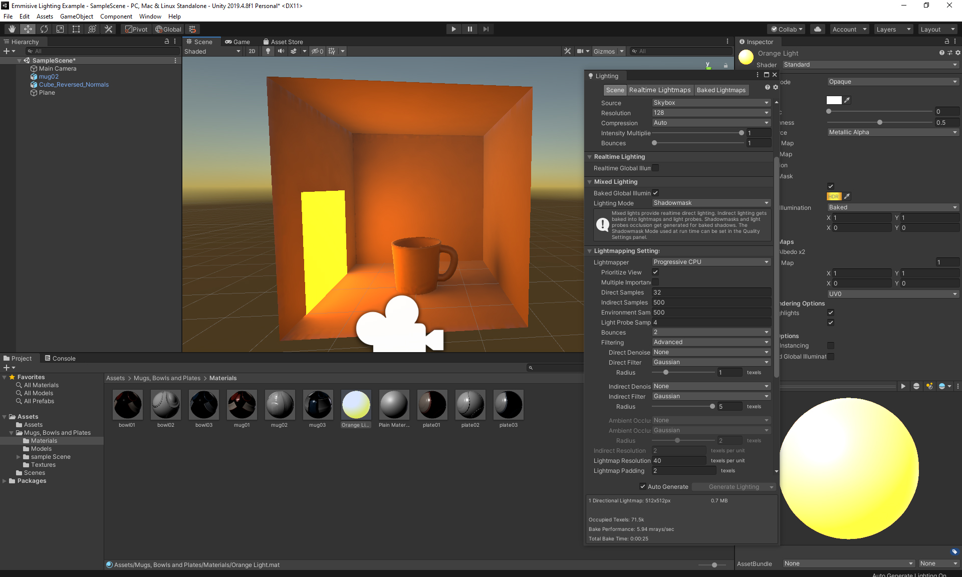 Lighting in Unity - Emissive light