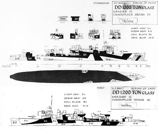 oldSarges Wargame and Model blog: USN Dazzle paint schemes for WW2 ...