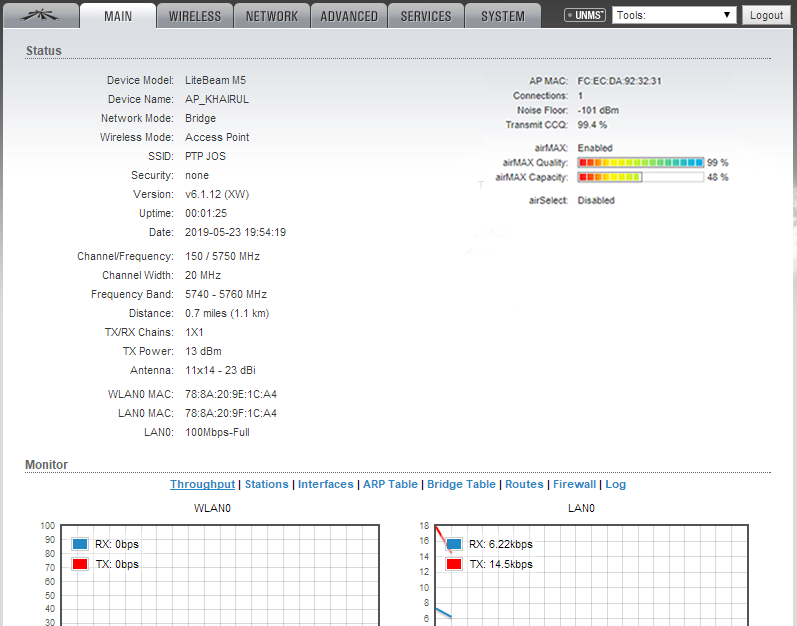Konfigurasi Point To point Menggunakan Litebeam M5 - Access Point dan ...