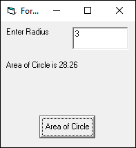 NJ Design: HOW TO CALCULATE AREA OF CIRCLE USING VB PROGRAMMING.