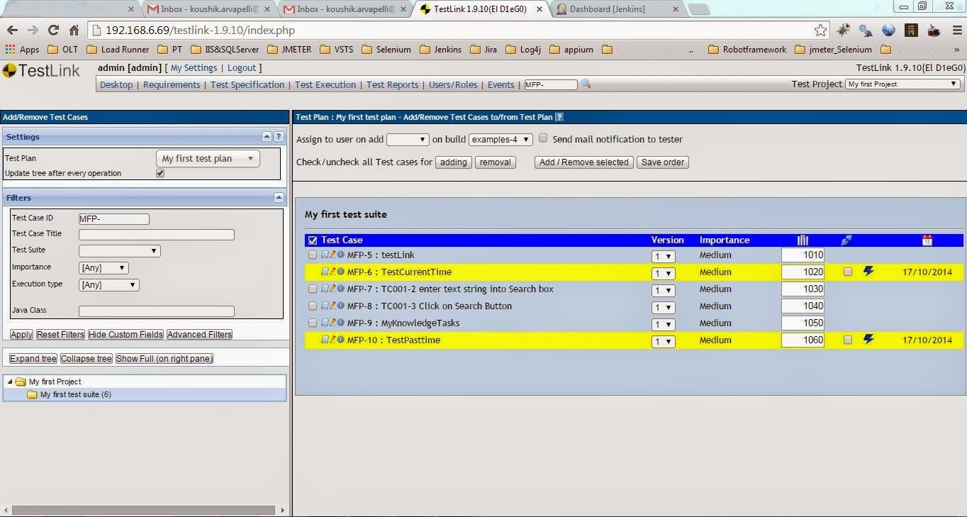 Performance Testing Integration Of Selenium Webdriver With Test Link