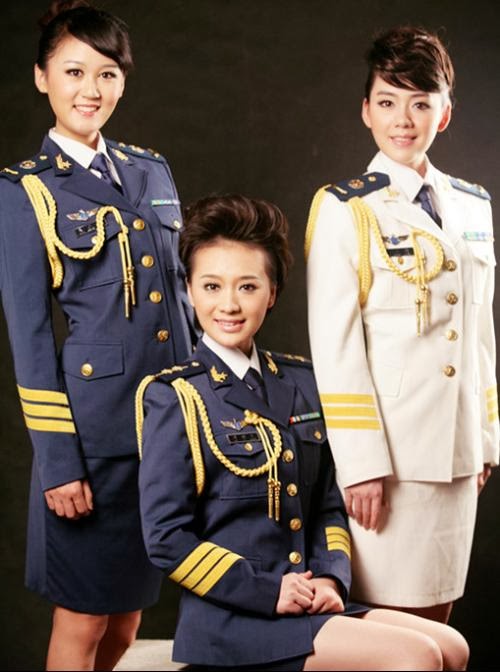 The Uniform Girls: [PIC] Chinese China Female Military Uniforms (blue) - 5