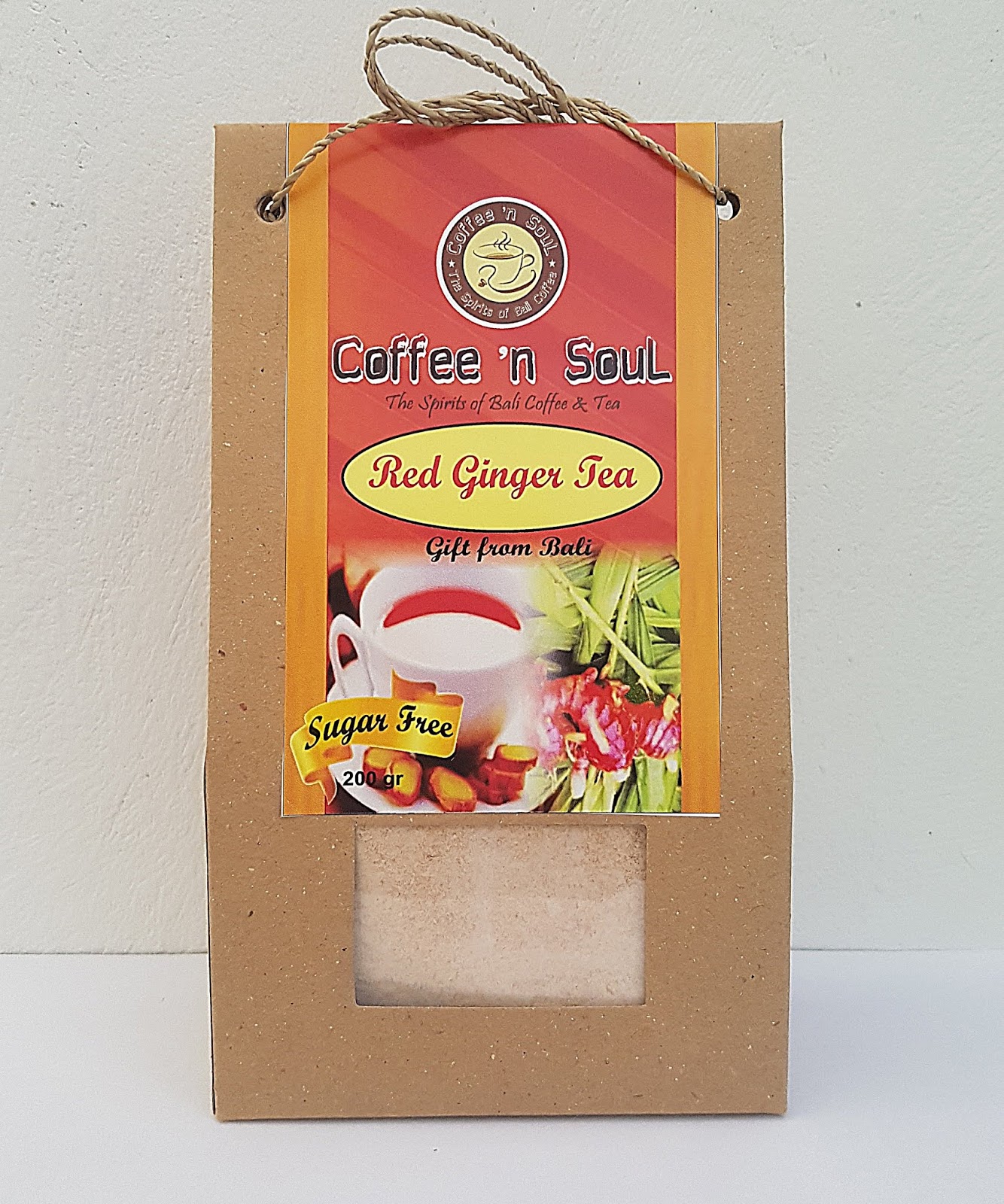 Red Ginger Tea 200 gr Sugar Free - Tea and Coffee