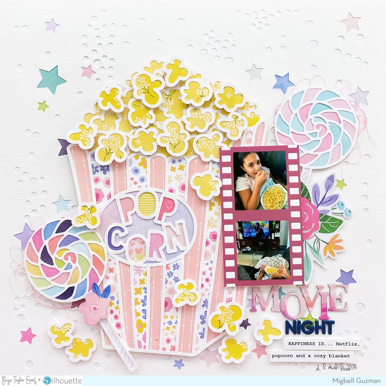 Popcorn Layout by Migbell Guzman | Paige Taylor Evans