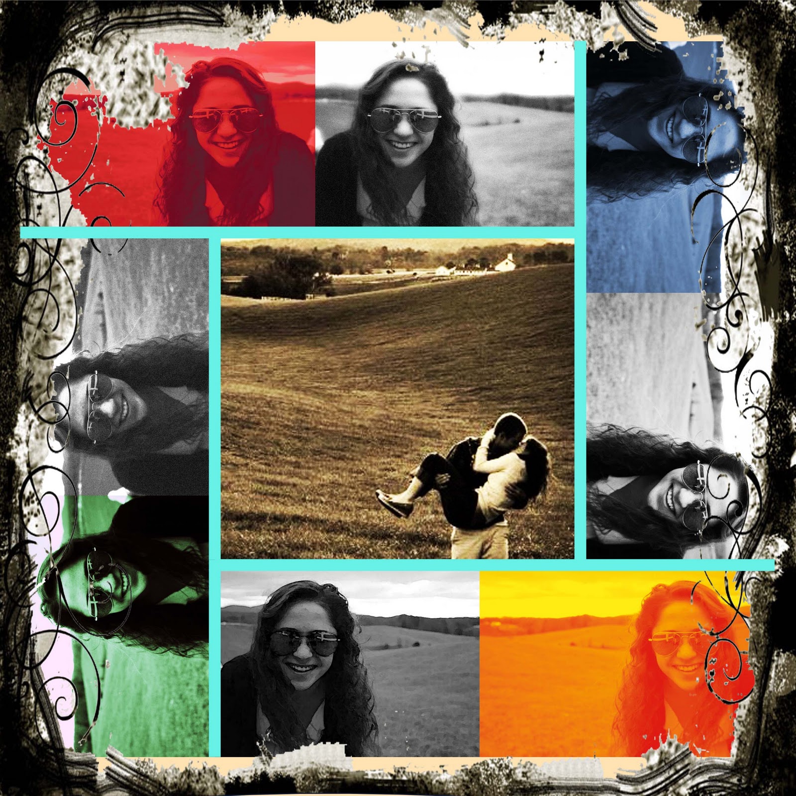 Blog By Linda Hexter: 9 square self portrait