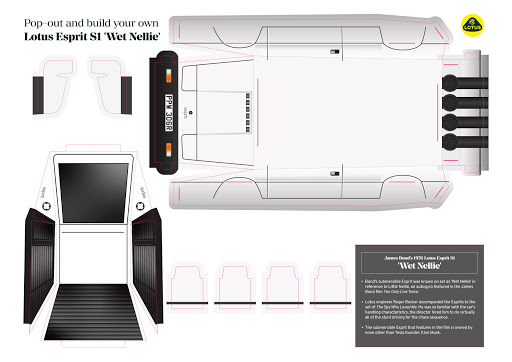The Spy Who Loved Me: Lotus Esprit S1 "Wet Nellie" Papercraft ...