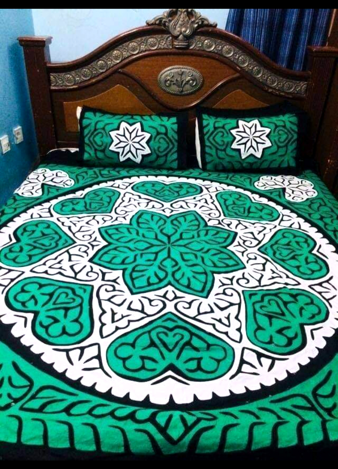 Aplic Work | Applic Hand Work Beddings | Bed Sheets in Applique Work ...