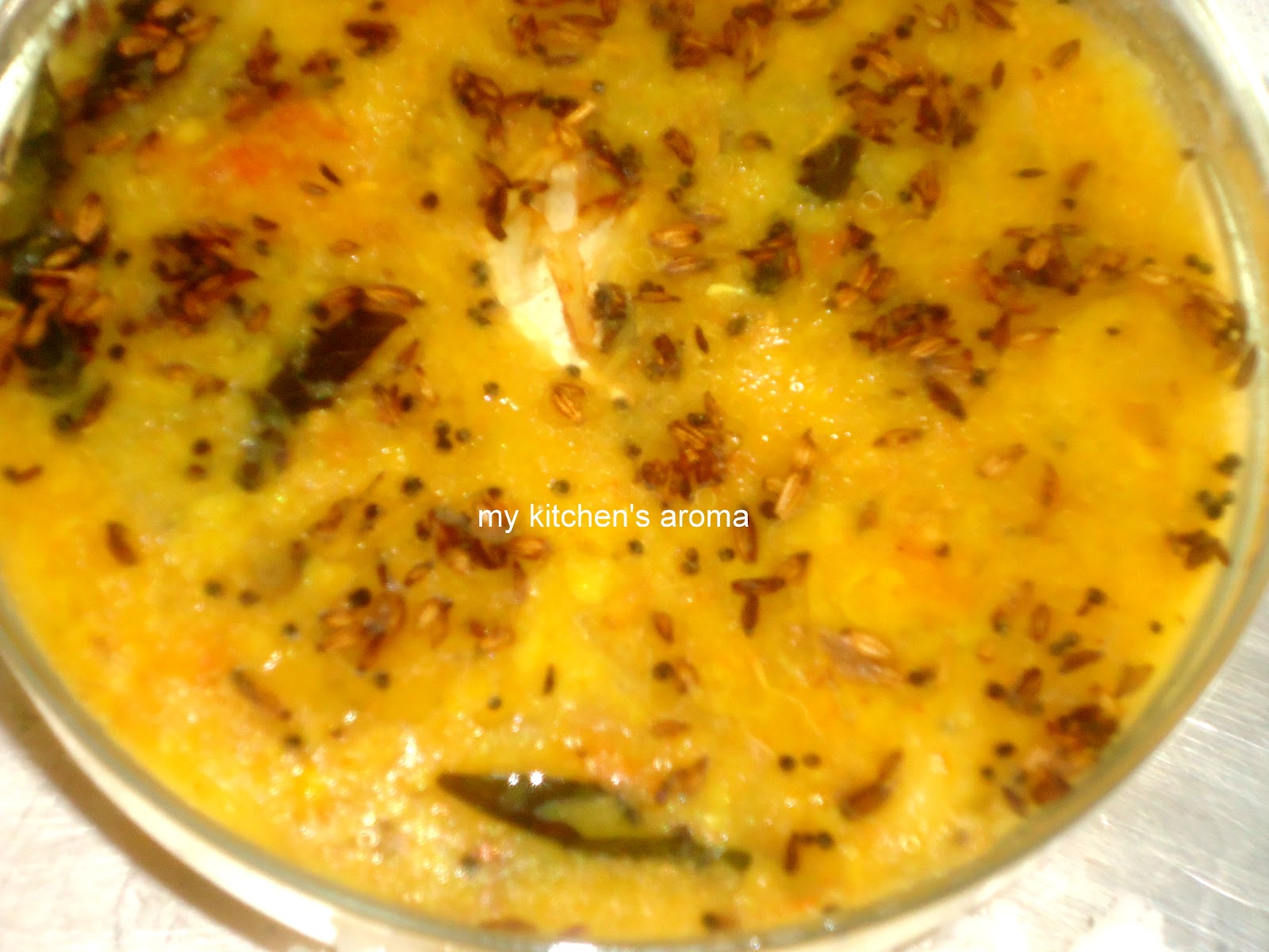 My Kitchen's Aroma: Chinta Chiguru Pappu (Tender tamarind leaves and dal