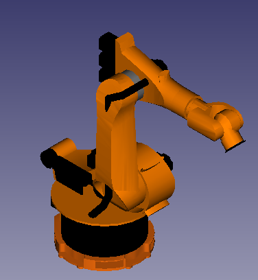 FREECAD POSICIONAMIENTO DEL ROBOT