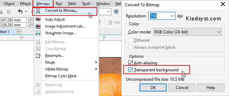 Membuat Efek Bokeh Blur pada Foto dengan Coreldraw - Kiedayat