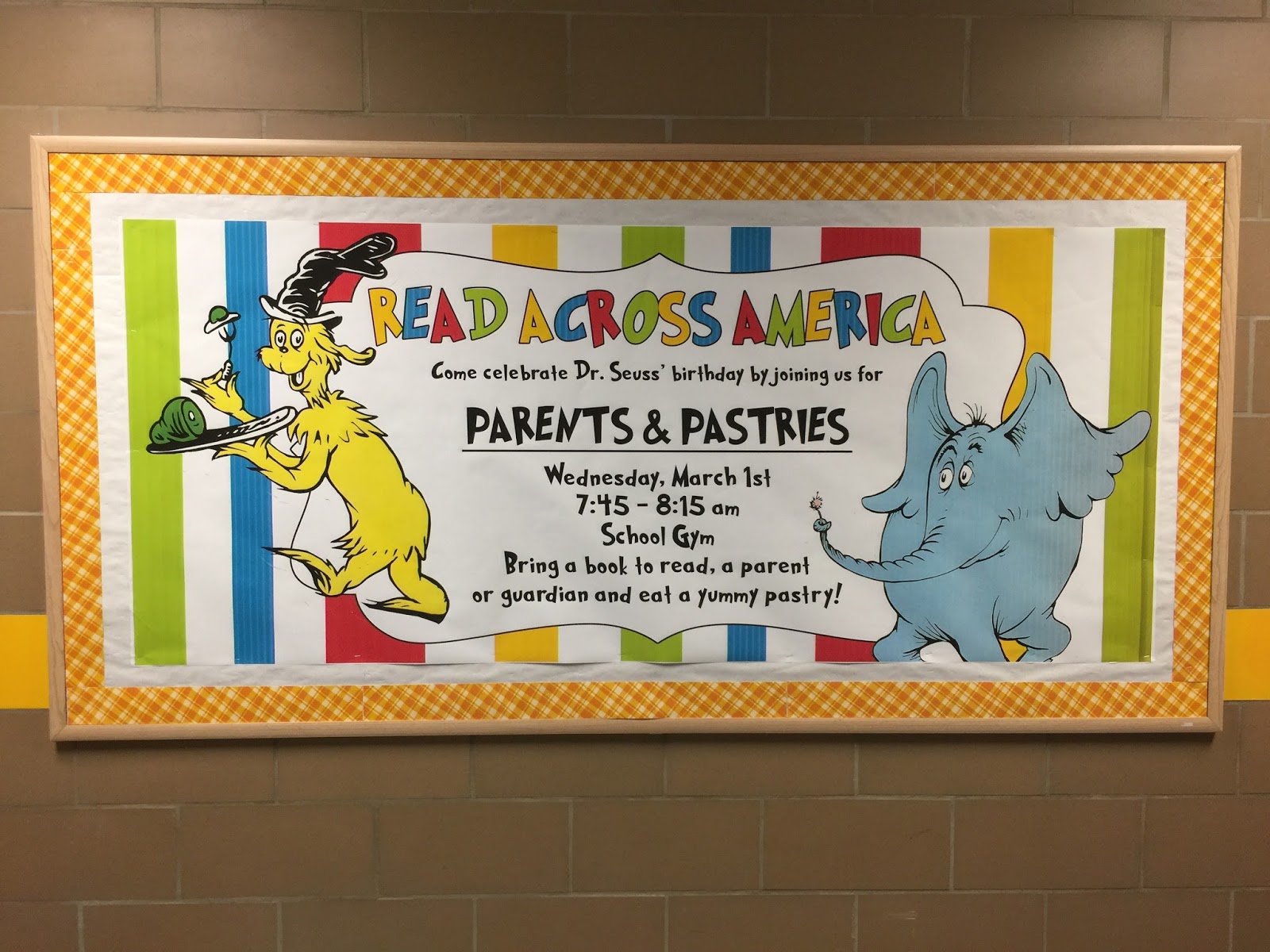 What 5 Teach Me: Read Across America - Dr. Seuss' Birthday Bulletin Board