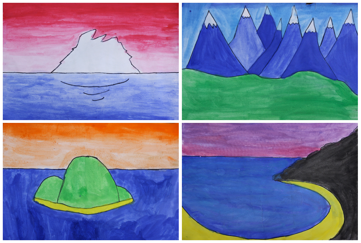 Art With Mr Hall: Reduced Abstract Landscapes