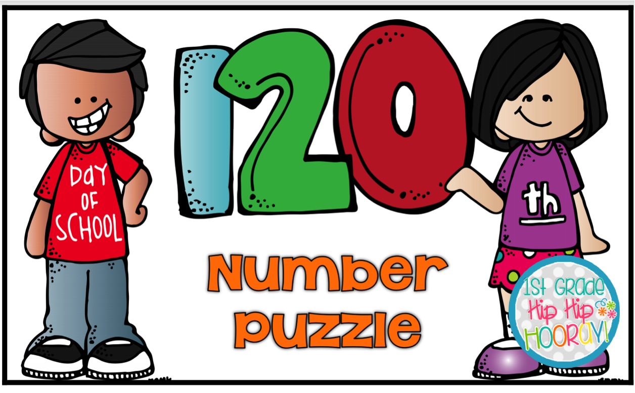 1st Grade Hip Hip Hooray!: 120 Puzzle for the 120th Day!