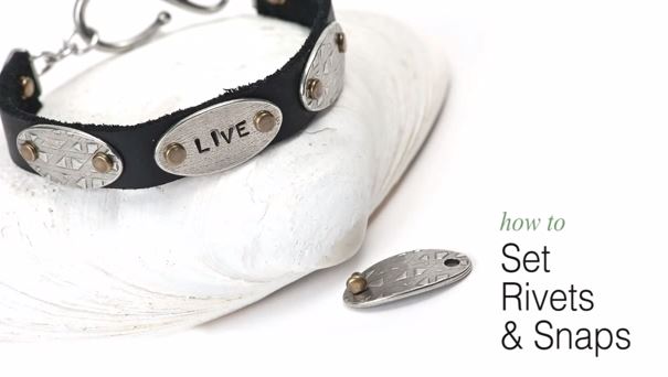 How to Set Rivets and Snaps on Leather Jewelry the Easy Way / The ...