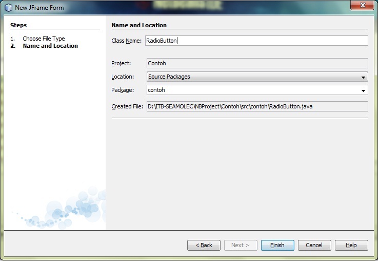 Knowledge Sharing: Membuat Radio Button menggunakan Java Swing