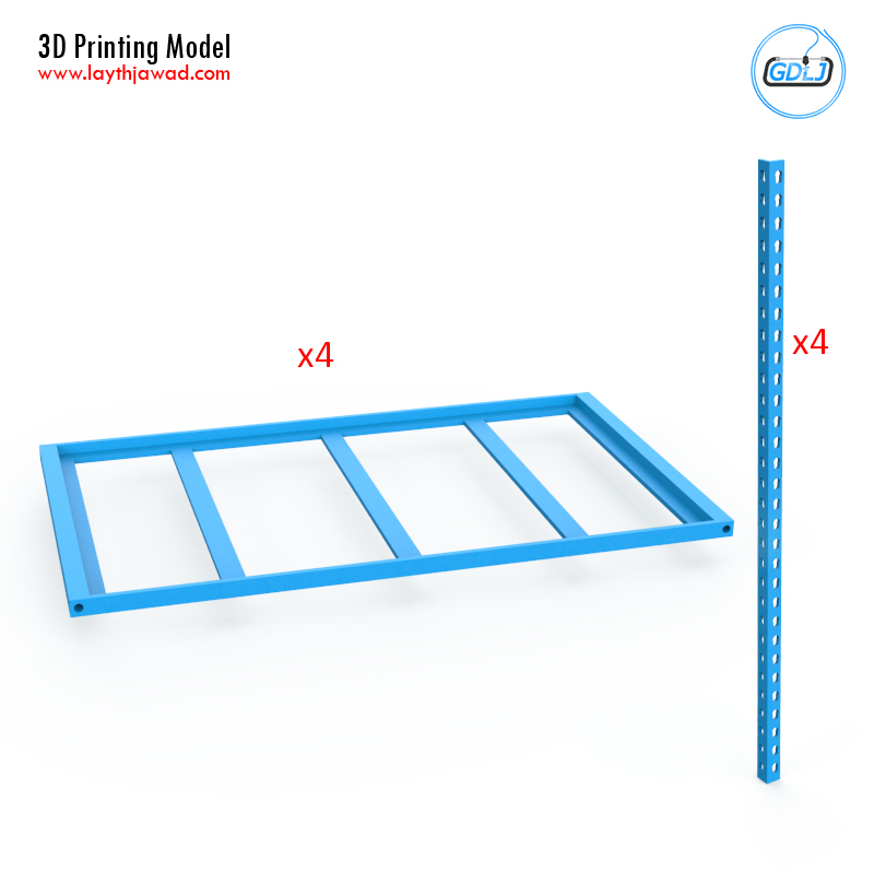 Shelf Unit 3D Printing Model | Layth Jawad