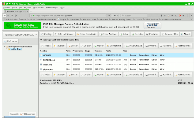 UsuarioDebian: phpFileManager administrador de archivos web