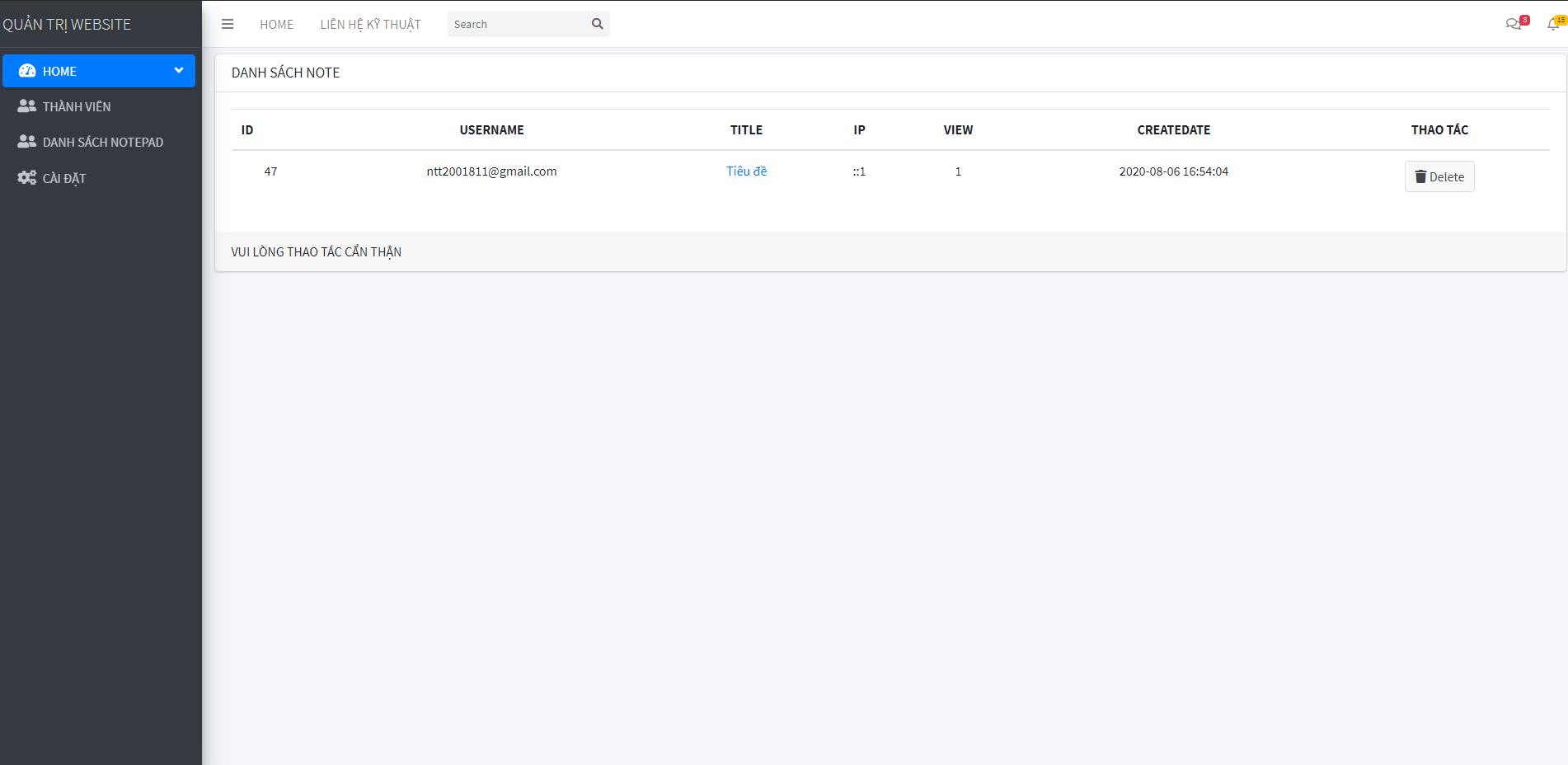 Source Code Notepad Online Bằng PHP