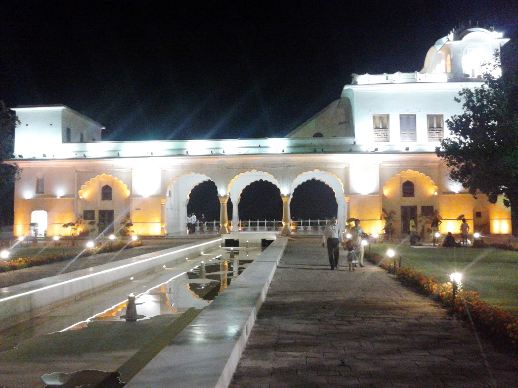 Pinjore Garden in The Night: Pinjore Garden in The Night