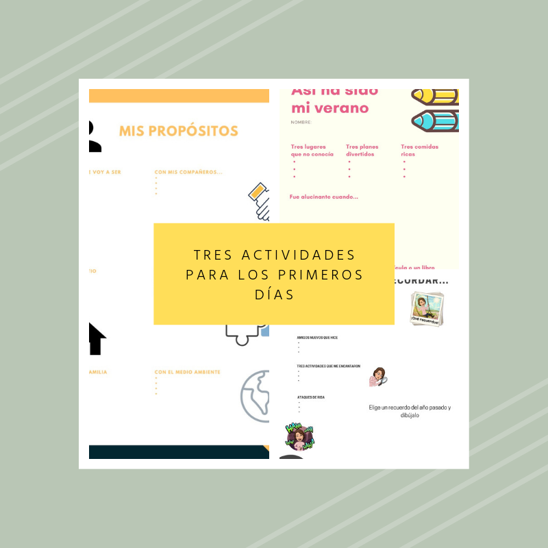 Tres actividades para los primeros días - MAMI!... DIGO...PROFE!