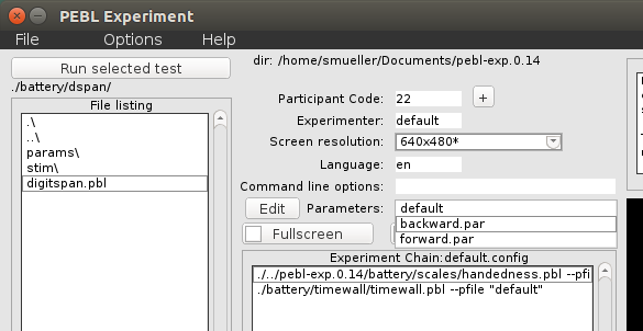 PEBL Blog: Setting up different parameter sets: Example with forward ...