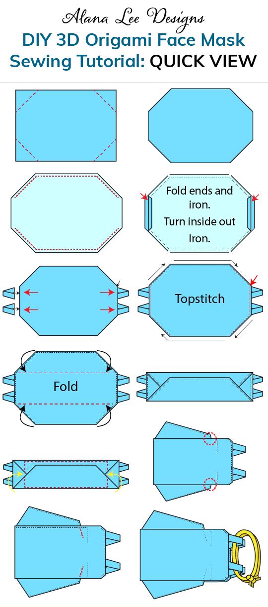 Alana Lee Designs ~ Designs with Personality: How to Sew a 3D Origami ...