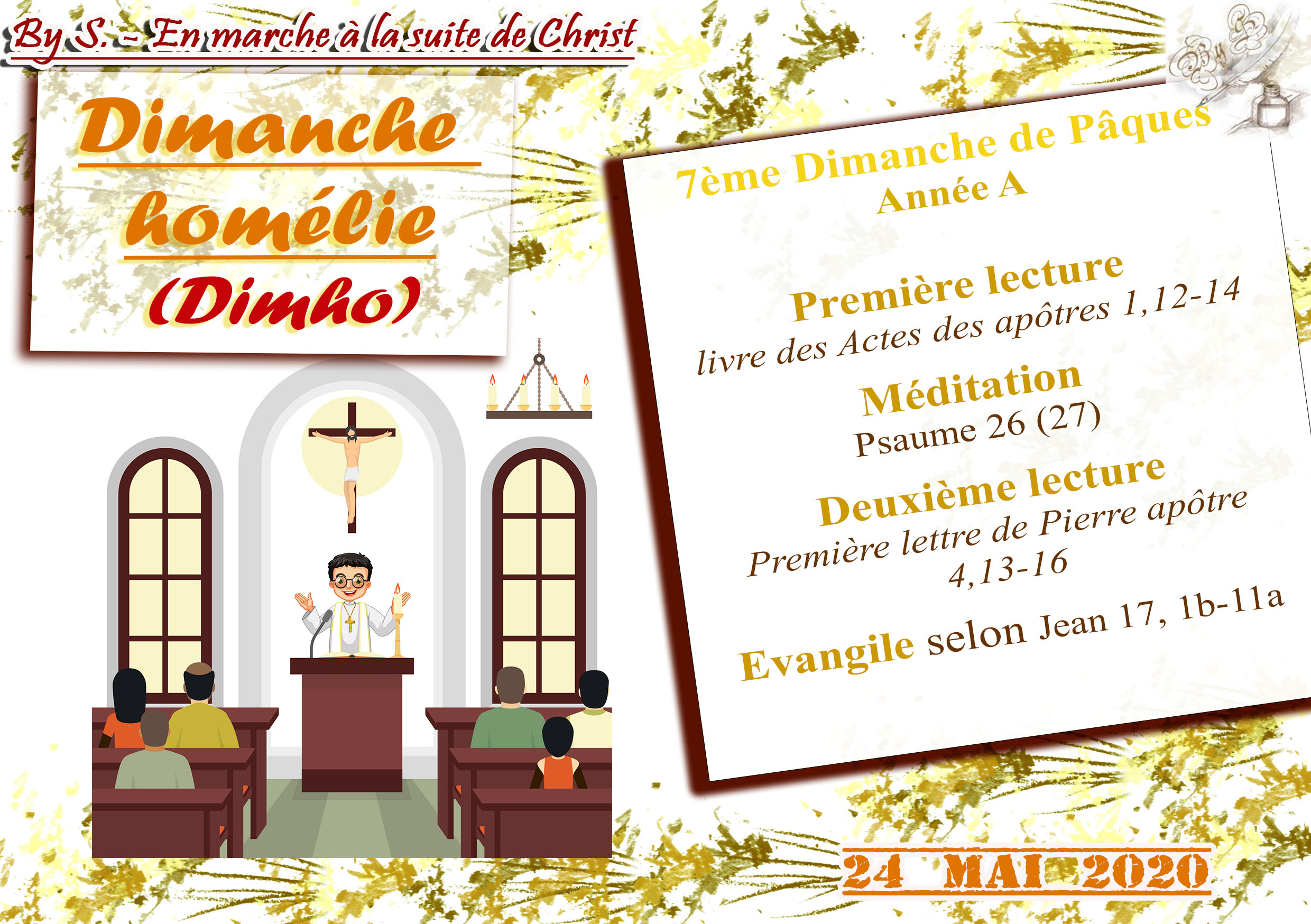 Dimho (Dimanche Homélie) : 7ème Dimanche de Pâques - 24 Mai 2020 - By S ...