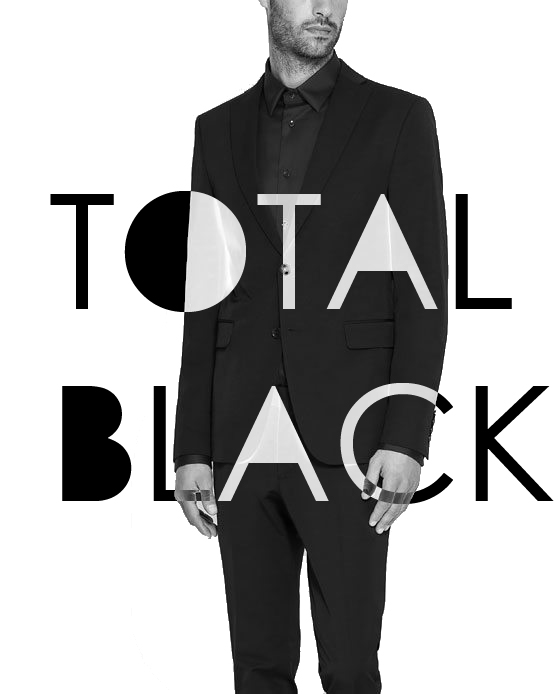 FROM ME TO YOU: Look TOTALBLACK para hombre