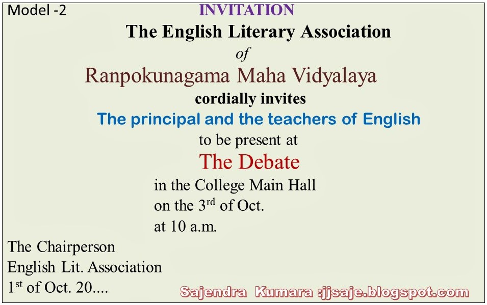 English Model Activities O/ L : NOTICES , PERSONAL NOTES AND ANNOUNCEMENTS