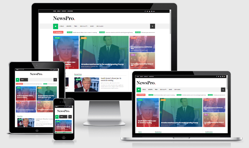 News Pro Responsive Blog and Magazine Blogger Theme Free Download ...