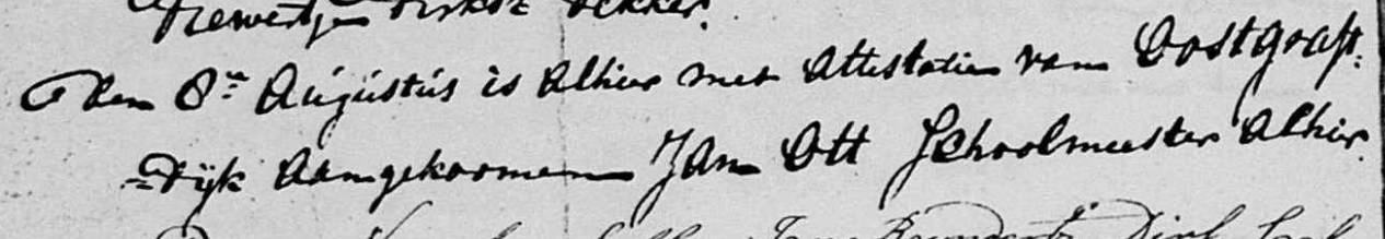 Ott ~ voorouderonderzoek: Jan Ott te Wognum