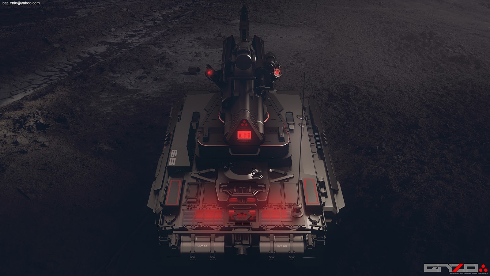 Encho Enchev CG artist and designer: Light tank concept