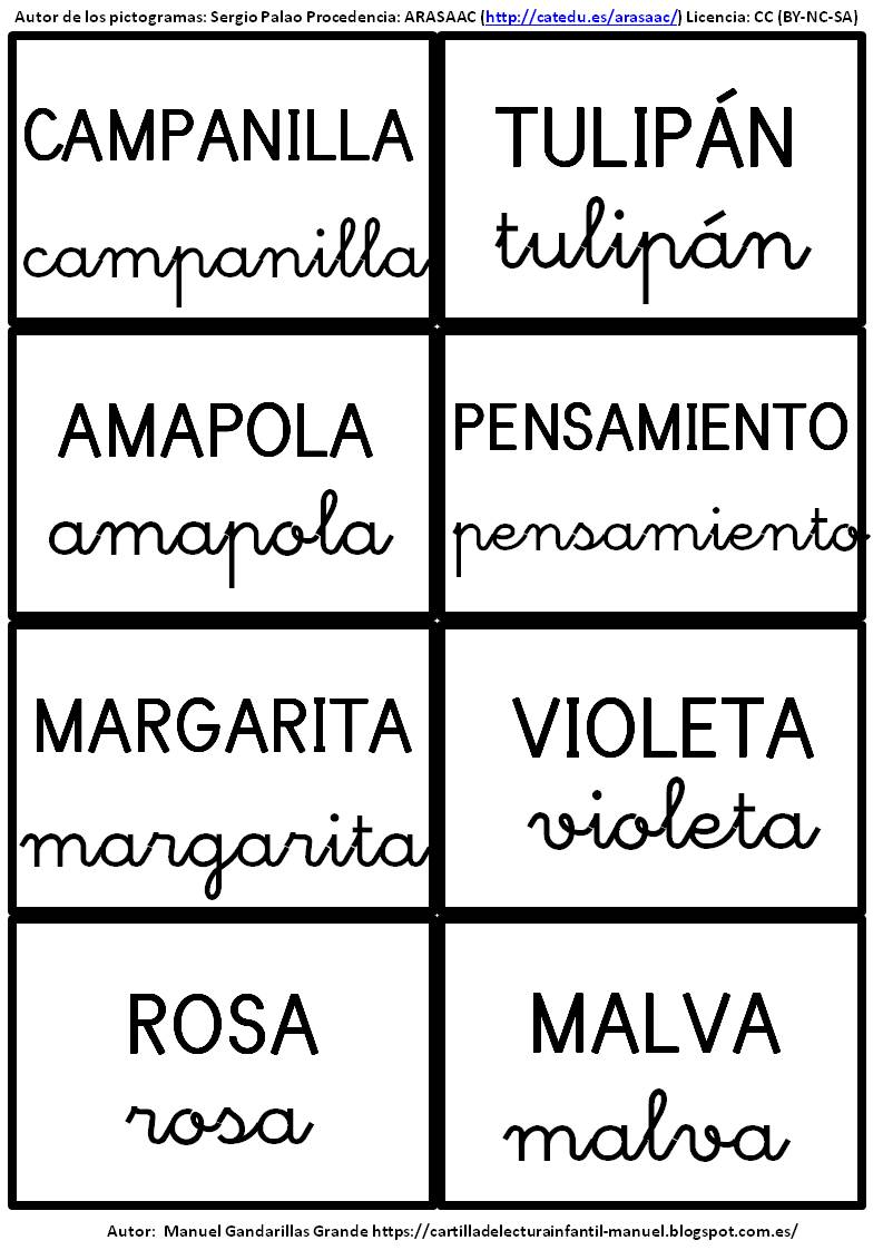 CARTILLA DE LECTURA INFANTIL : FLORES ADIVINANZA LECTURA ESCRITURA ...