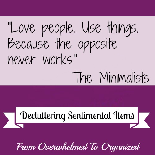 Decluttering Sentimental Items - Day 1 | From Overwhelmed to Organized ...