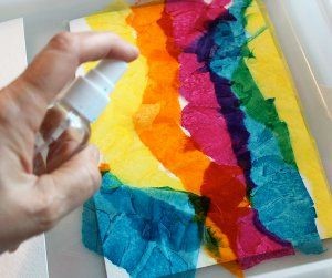 Printed Tissue Paper Art