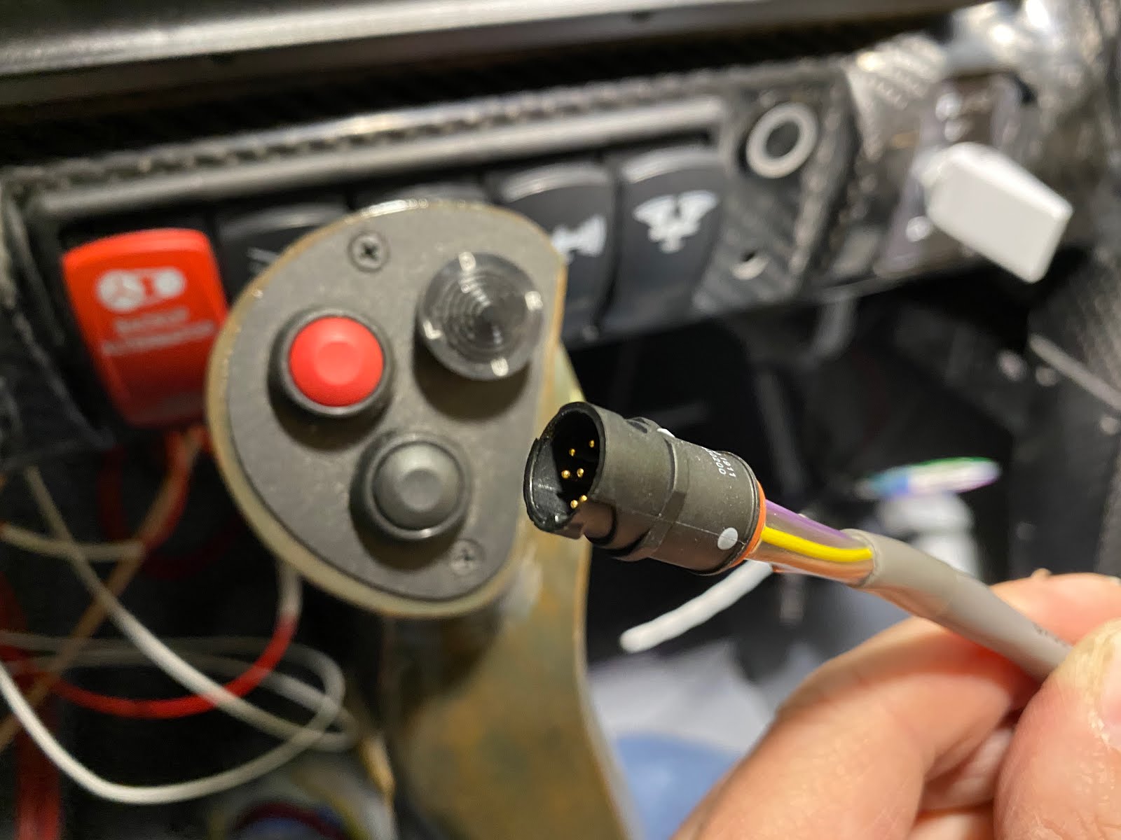 RV-10: Stick control wiring