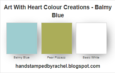 Handstamped by Rachel: Colour Creations Blog Hop week 2 - Balmy Blue