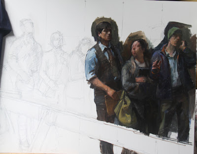 M. Patrizio Paintings + Sketches: Painting a figure composition by my ...