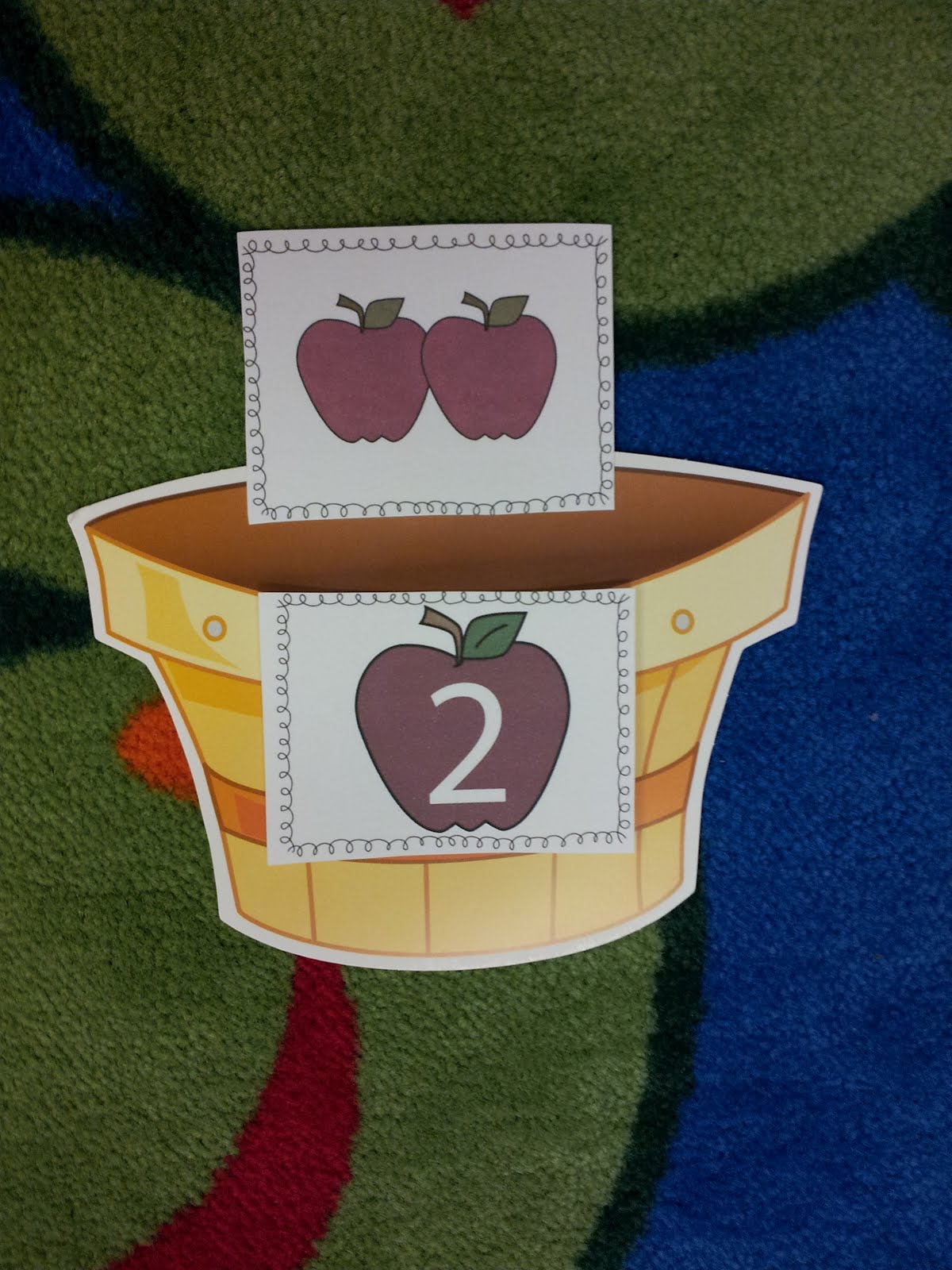 The Crazy Pre-K Classroom: Beginning Counting Activity, Apple Theme!